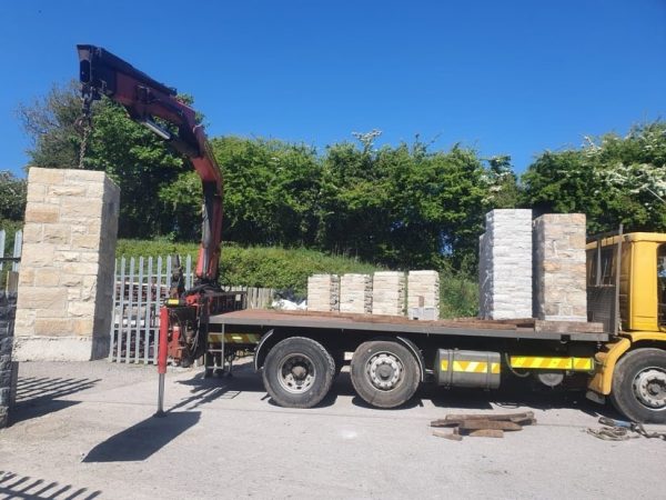 PRE BUILT STONE PIERS - Stone Masonry